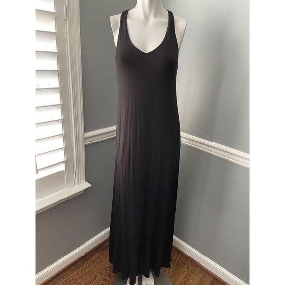 Vince | Dresses | Vince Racerback Maxi Dress In Black Size Xs | Poshmark
